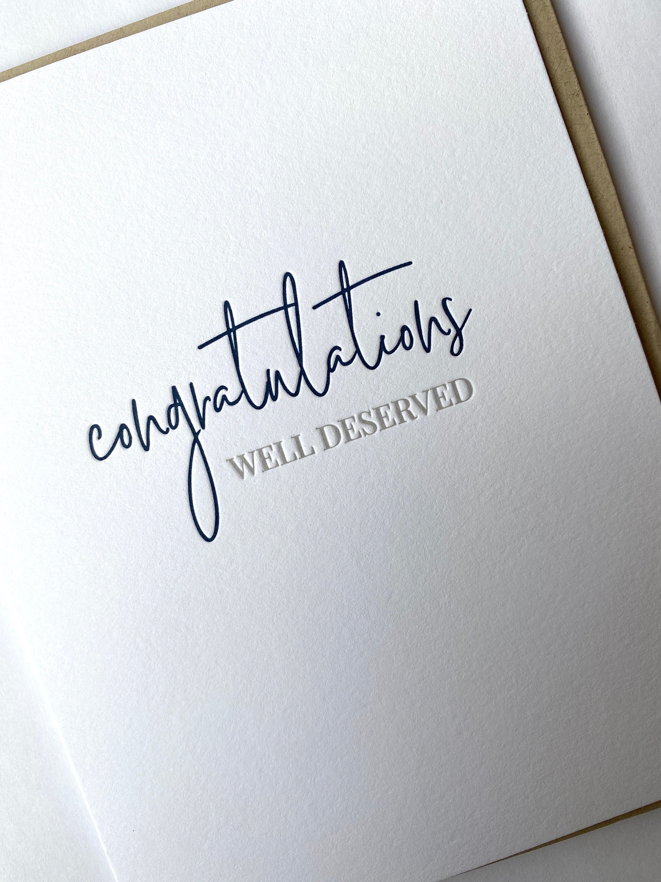 Well Deserved Congrats Congratulations Card Congrats Card | Etsy