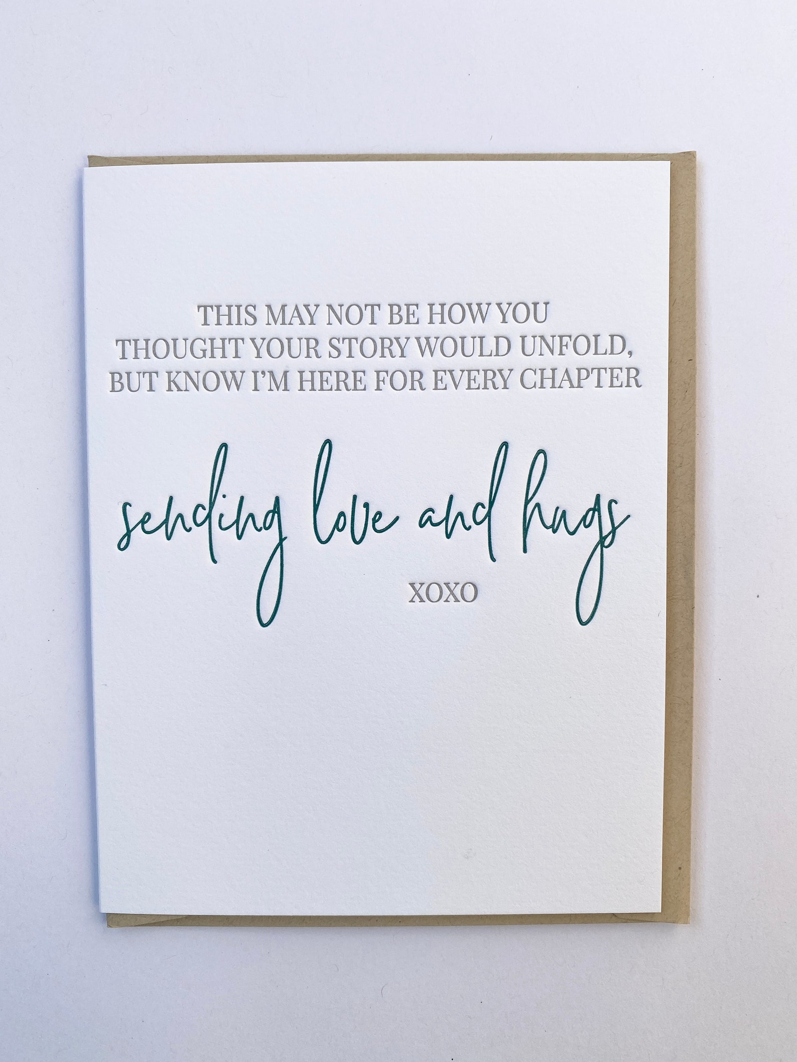 Mama Support Letterpress Card: Thinking of You - Etsy
