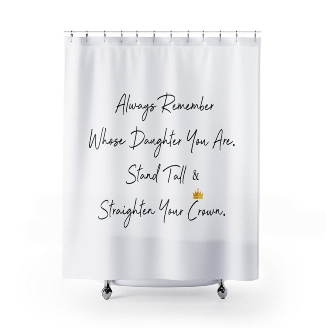 Custom Handwritten Text Shower Curtain, Personalized Bathroom Decor - Etsy
