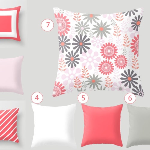 Solid Color Throw Pillow 16 Bright Color Options Indoor | Etsy