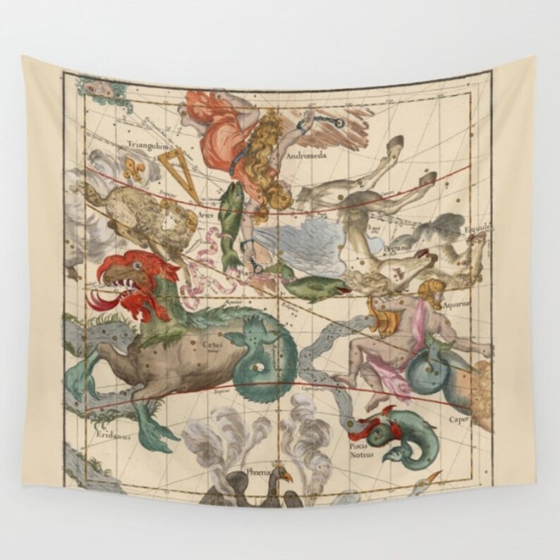 Wall Tapestry Pictorial Celestial Map Home Decor Wall - Etsy