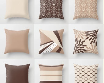 Brown Throw Pillow | Etsy