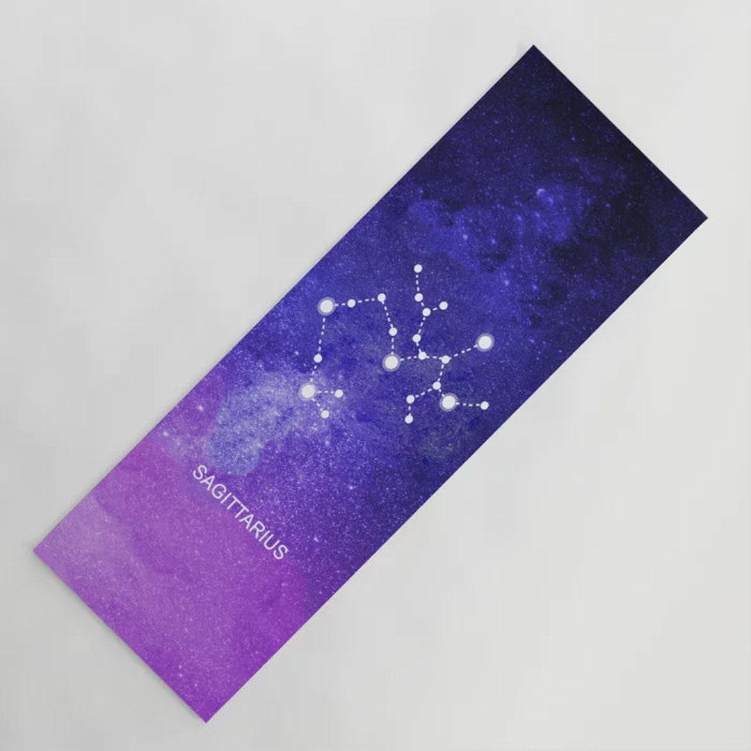 Constellations, Custom Name, Monogram, Galaxy, Blue, Personalized Yoga ...