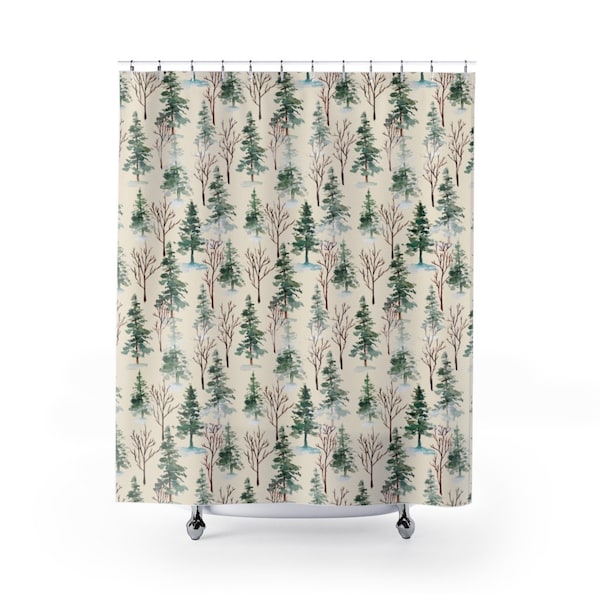 Tree Shower Curtain - Etsy