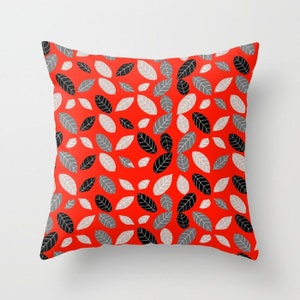 Red, Black and Grey Mix & Match Decorative Throw Pillow Cover, Bold ...