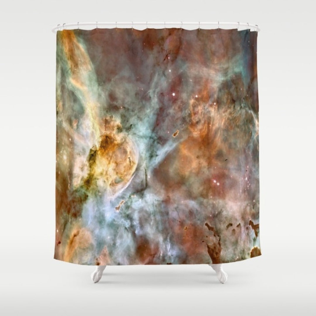 Shower Curtain - 'nebula' - 71" by 74" Home, Bathroom, Bath, Dorm, Girl ...