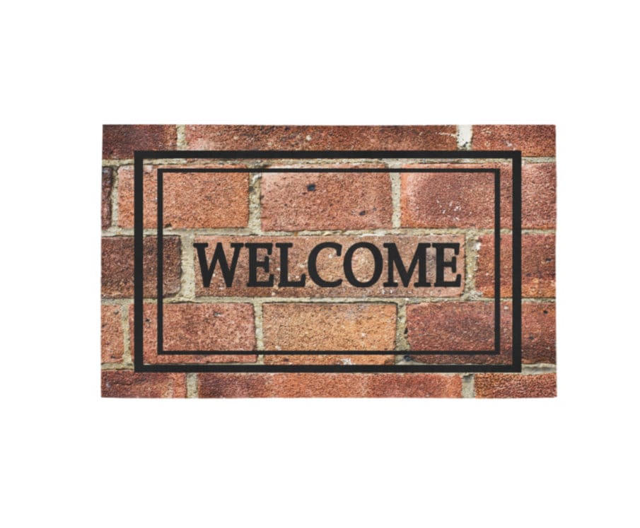 Brick Red Door Mat - Etsy