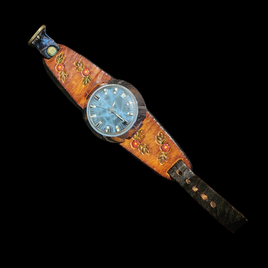 Vintage Women's Timex UFO Nebula Blue Watch - Etsy