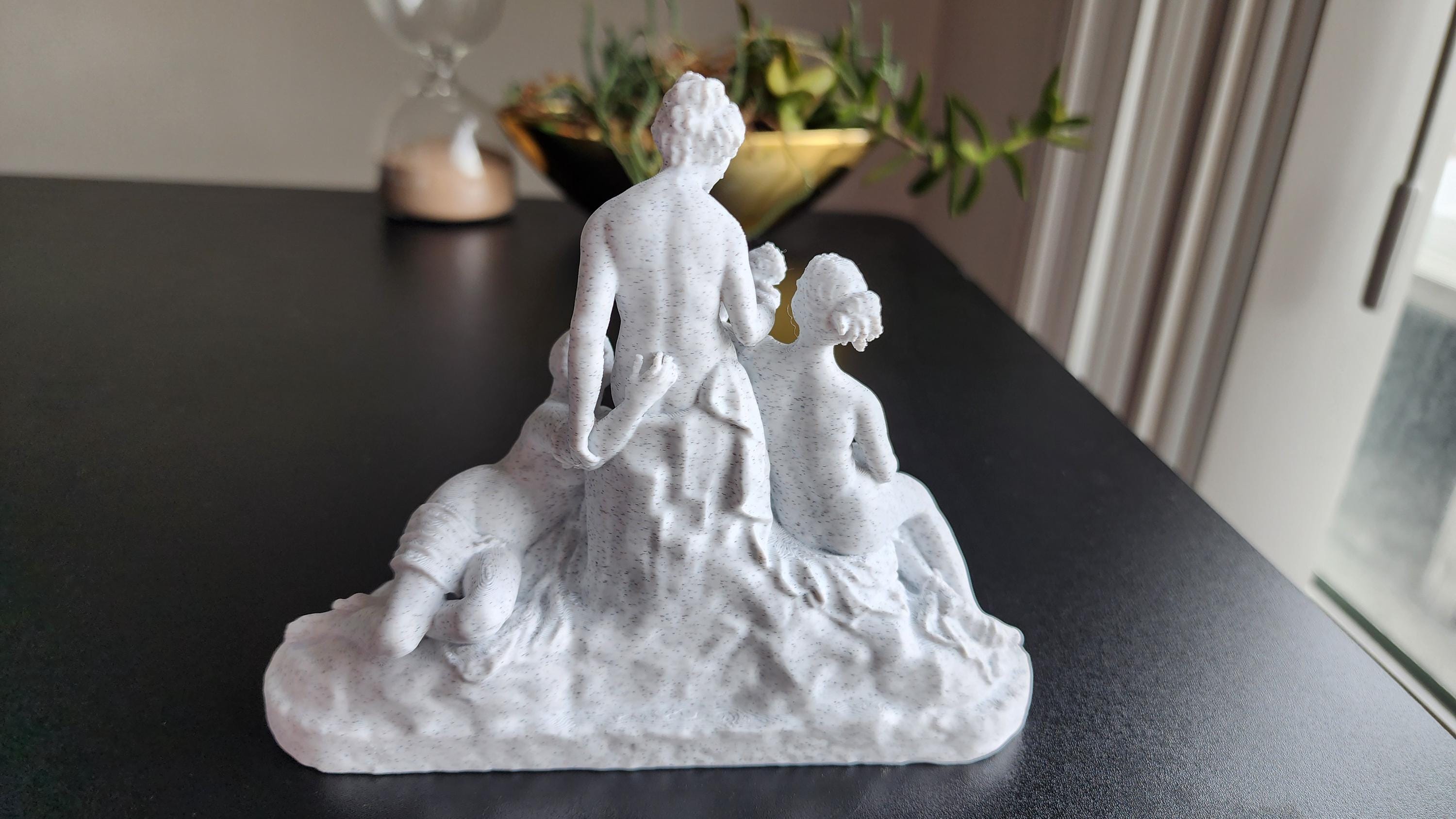 Three Graces Statue, Marble Style Classical Greek Sculpture, 3D Printed ...