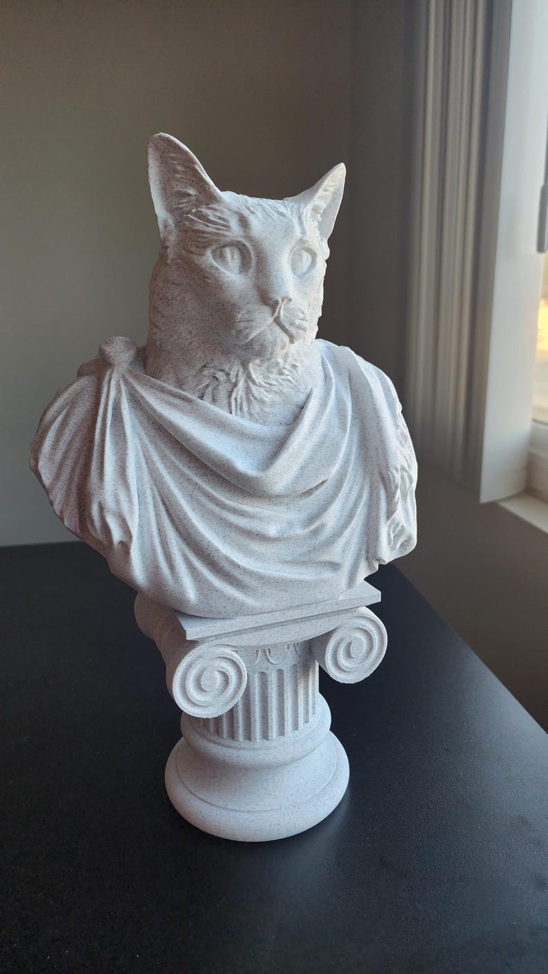 Cat or Dog Custom 3D Printed Bust, Personalized Bust From Photos for ...