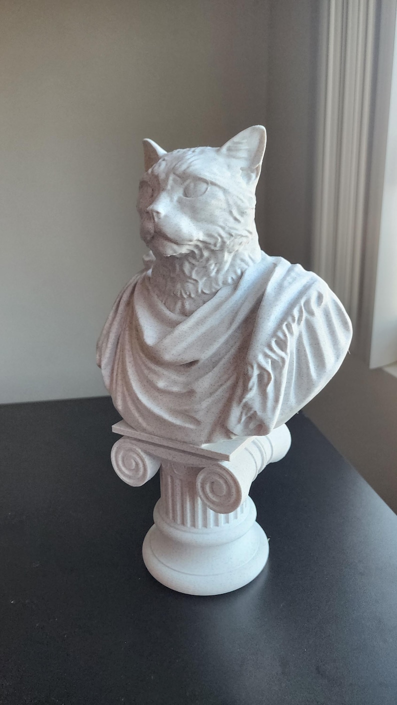 Cat or Dog Custom 3D Printed Bust, Personalized Bust From Photos for ...