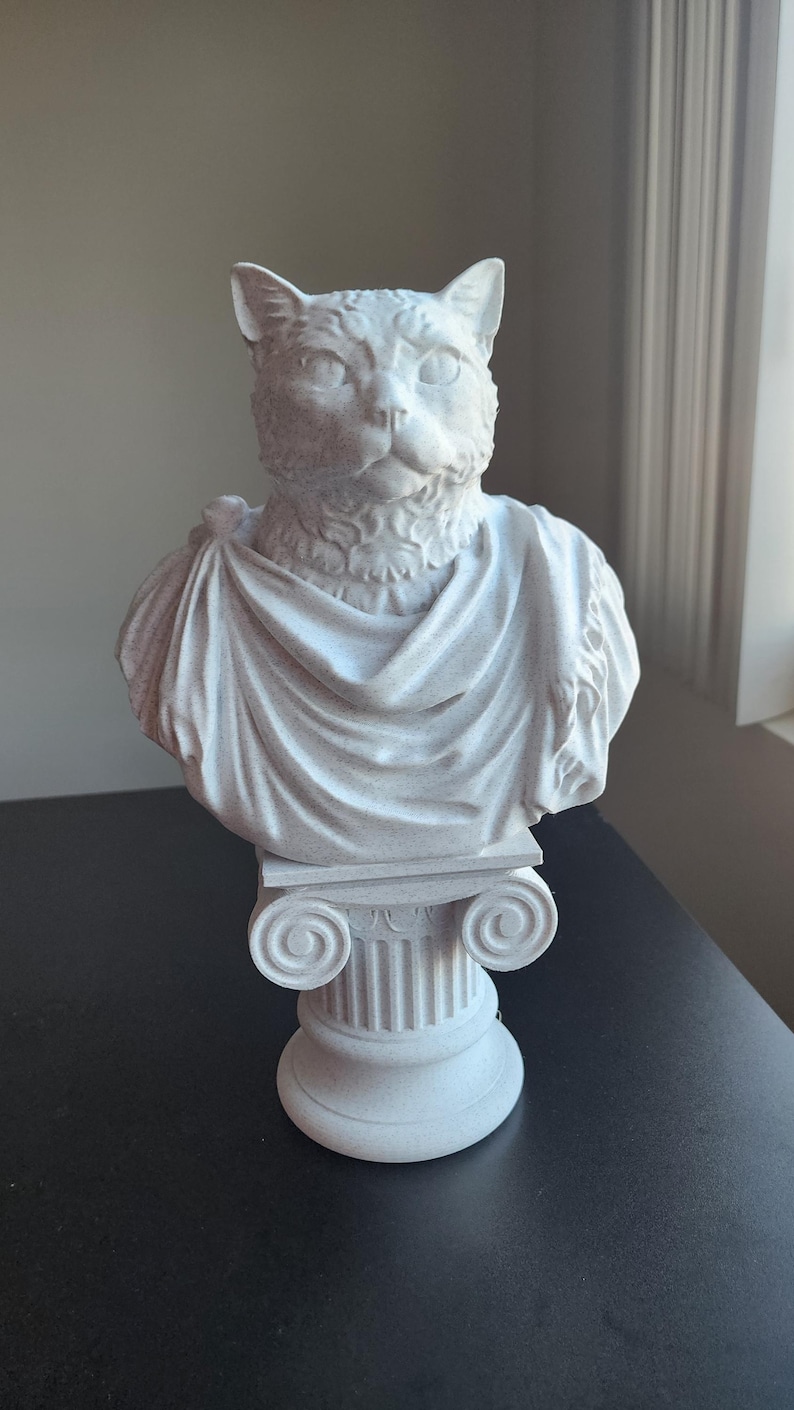 Cat or Dog Custom 3D Printed Bust, Personalized Bust From Photos for ...