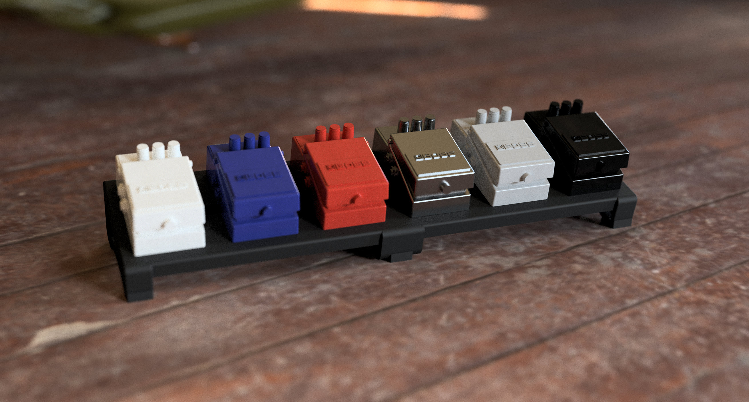 Modular Guitar Pedal Board, 3D Printed, Expandable 21 or Compact 10.5 ...