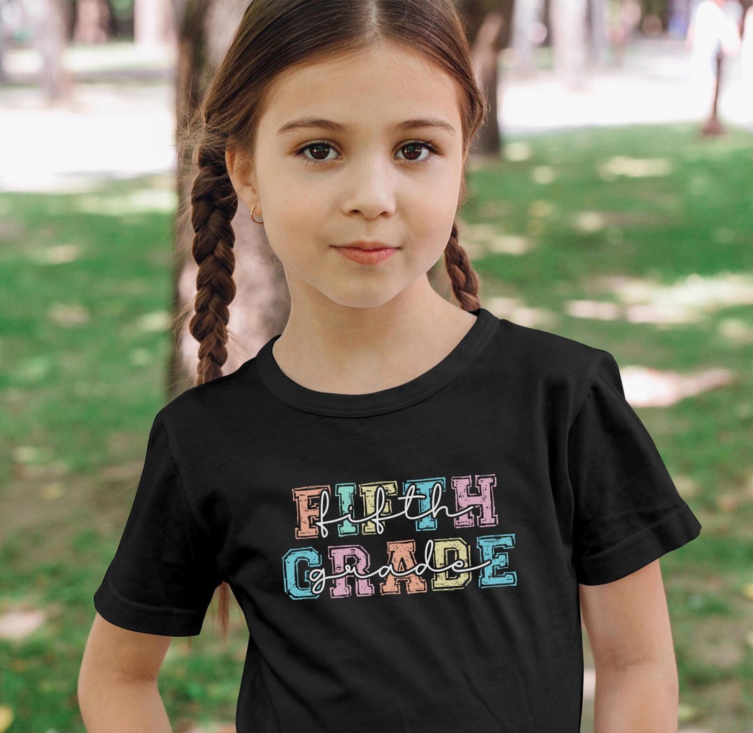Fifth Grade Shirt for Children Back to School T-shirt for Kids First ...
