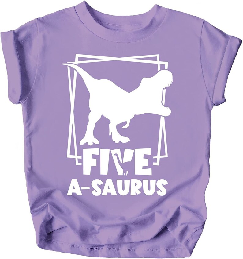 Fiveasaurus T-rex Dinosaur 5th Birthday Shirts for Baby - Etsy