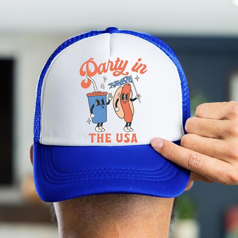 Cartoon Trucker Hats - Etsy