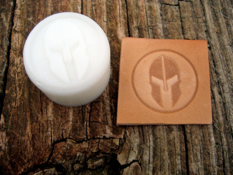 Embossing Stamp Spartan Helmet #110, Leather, Tooling, Clicker Stamp ...