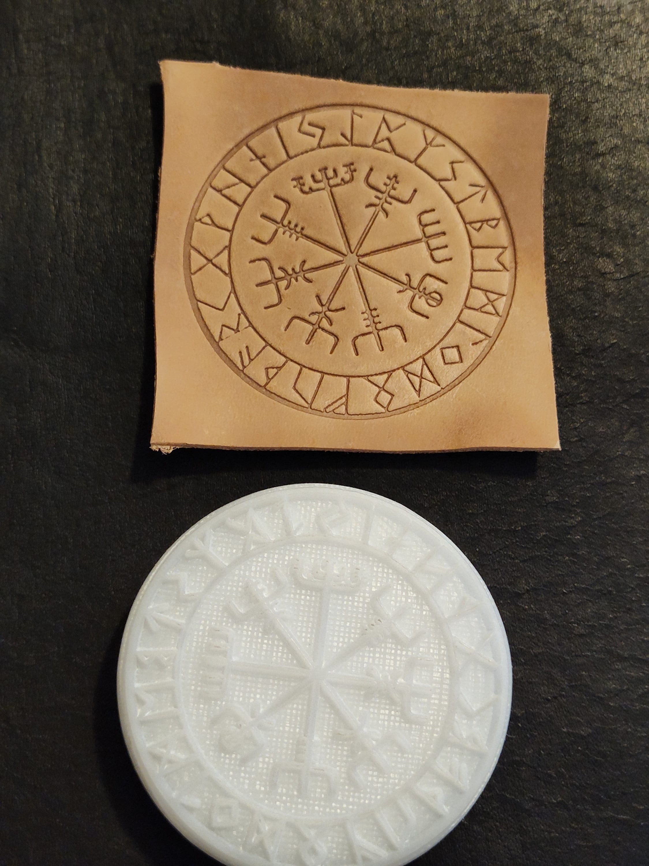 Viking Vegvisvir Embossing Stamp Pick Size , Leather Tooling, Clicker ...