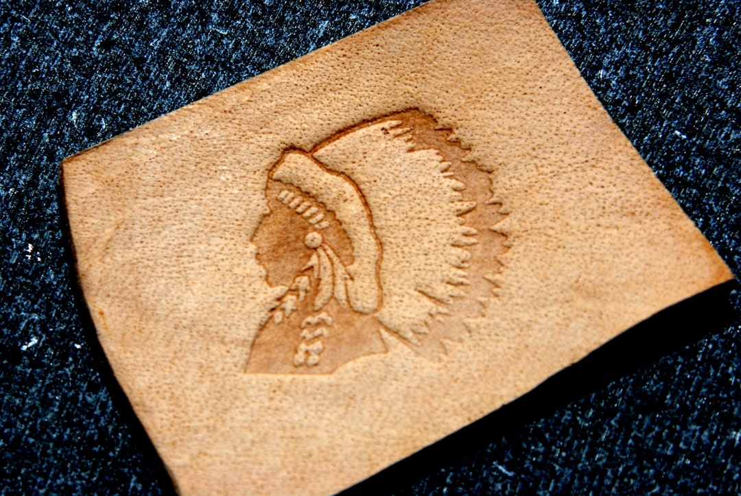 Embossing Stamp INDIAN CHIEF #006, Leather, Tooling, Clicker Stamp ...