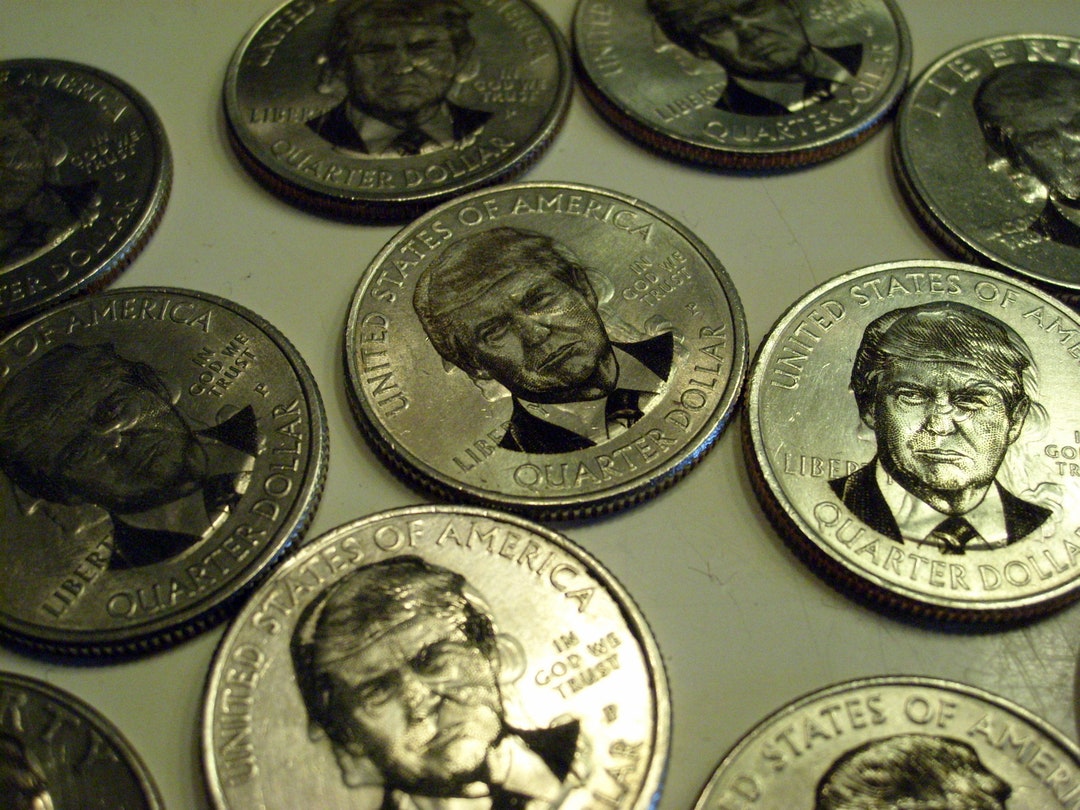 Donald Trump Souvenir Quarters Set of 4 Quarters, Laser Engraved - Etsy