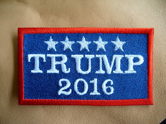 TRUMP 2016 Fully Embroidered Patch Rectangle Full Color New | Etsy