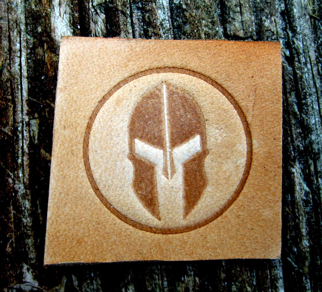 Embossing Stamp Spartan Helmet #110, Leather, Tooling, Clicker Stamp ...