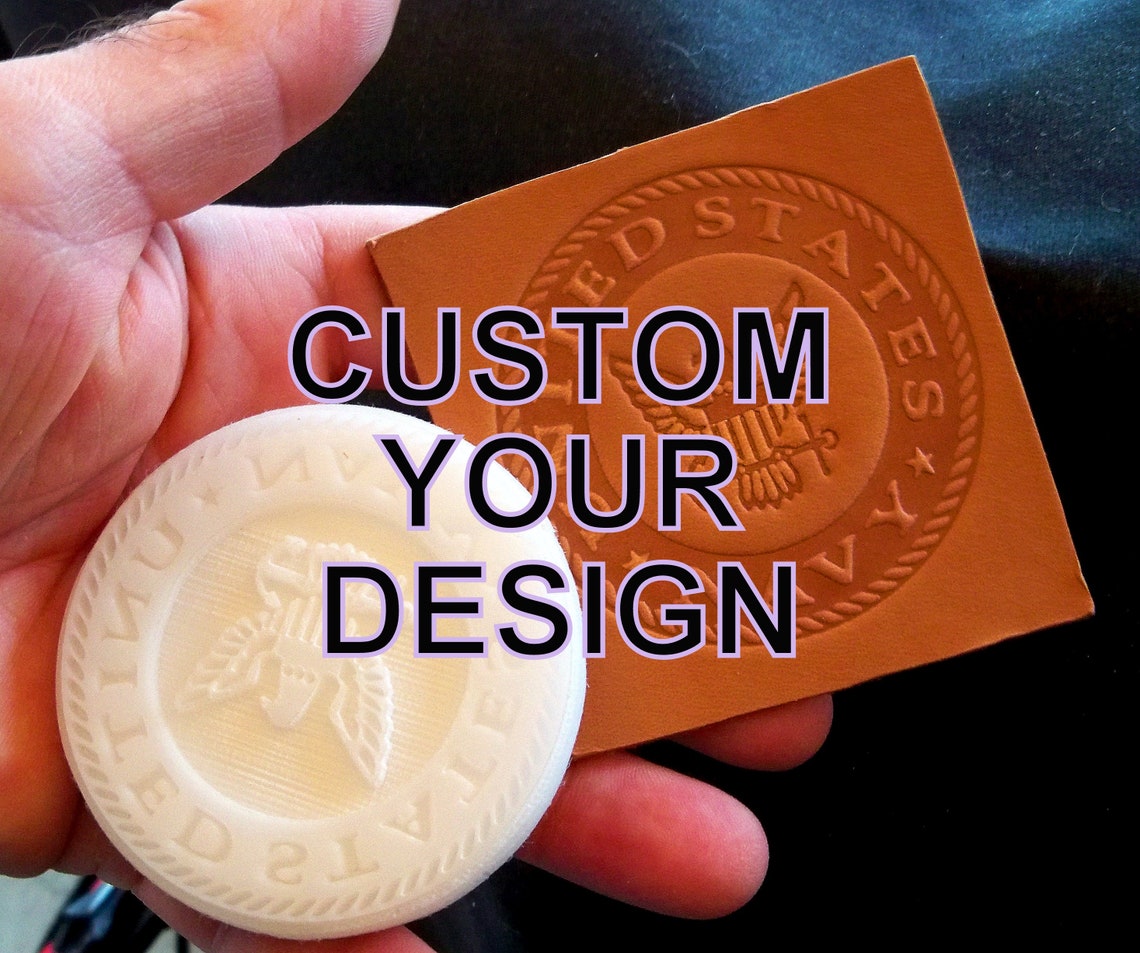 2" X 2" Custom Embossing Stamp Your Design , Leather Tooling, Clicker ...