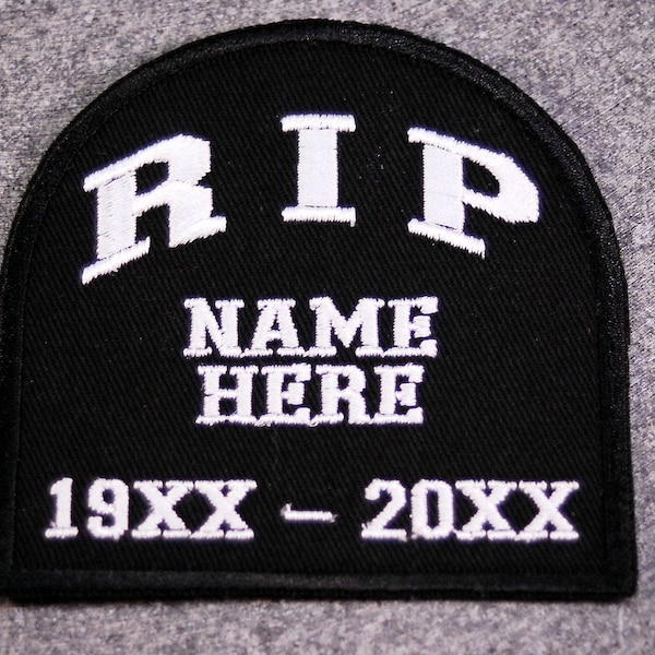Biker Memorial Patch - Etsy