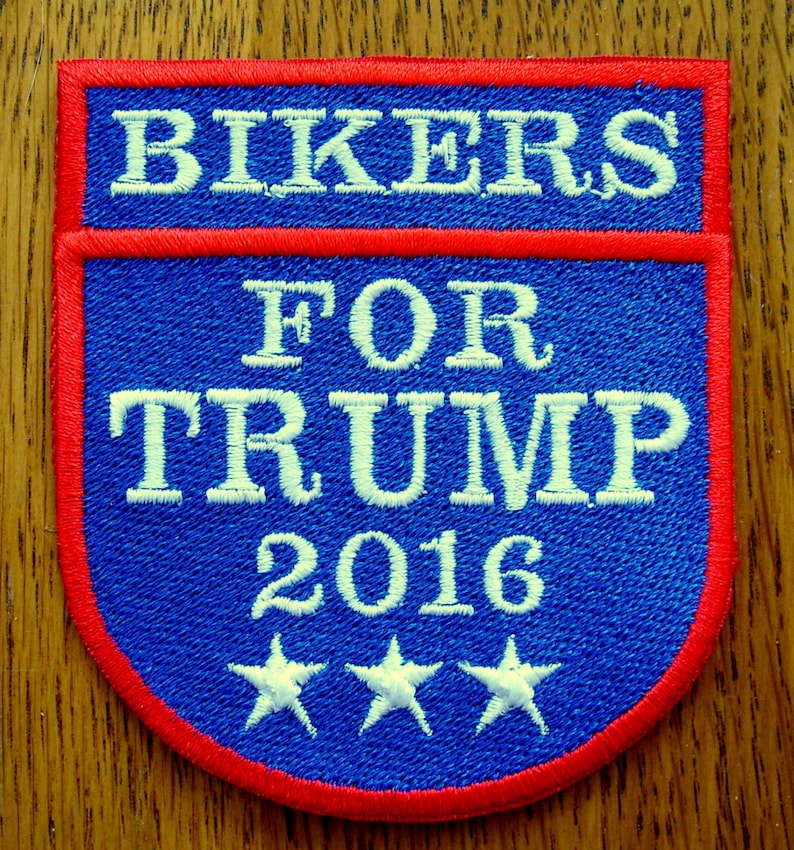 Bikers for TRUMP Fully Embroidered Patch FULL COLOR New for - Etsy