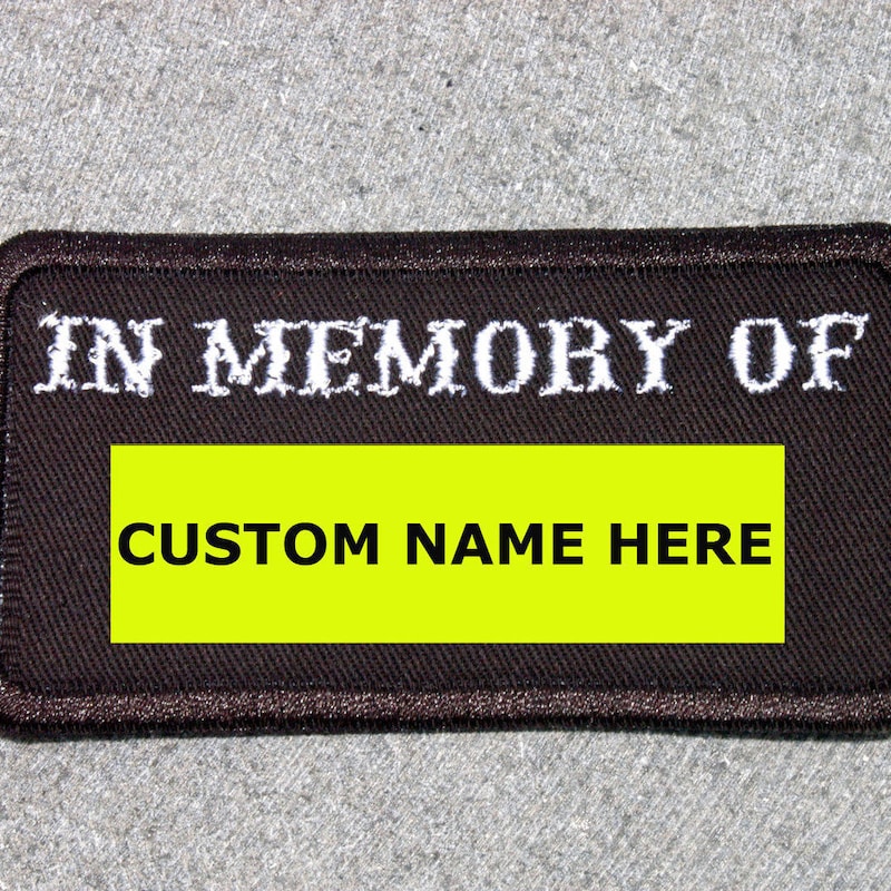 Biker Memorial Patch - Etsy