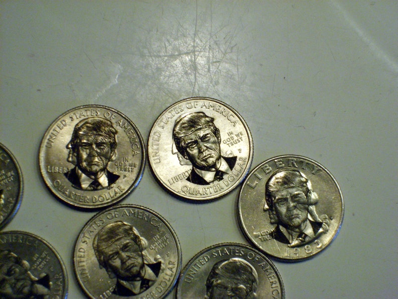 Donald Trump Souvenir Quarters Set of 4 Quarters, Laser Engraved - Etsy