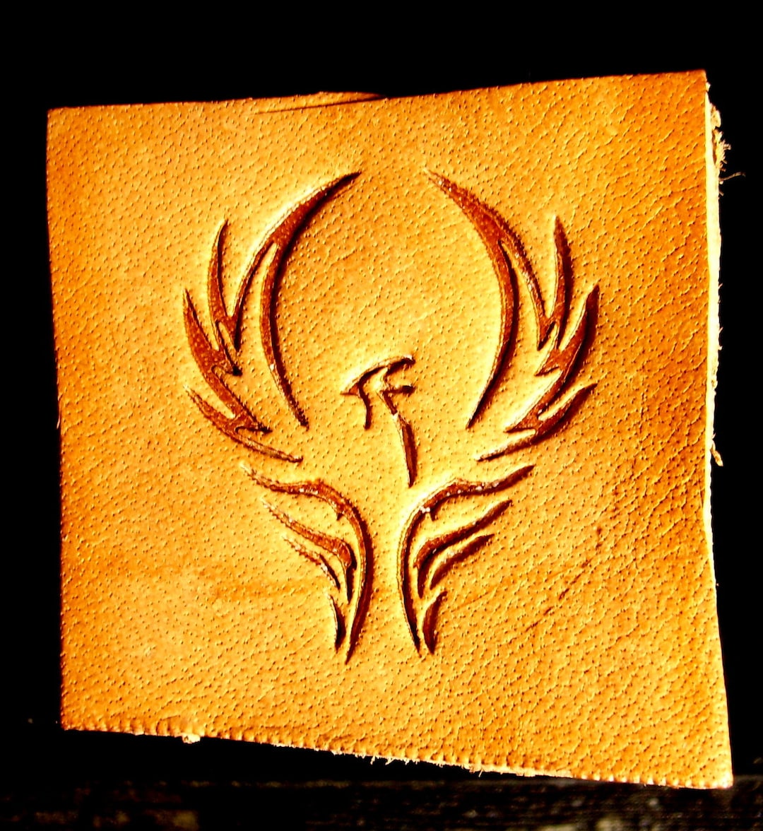 Embossing Stamp Phoenix (facing Right), Leather Tooling, Clicker Stamp ...