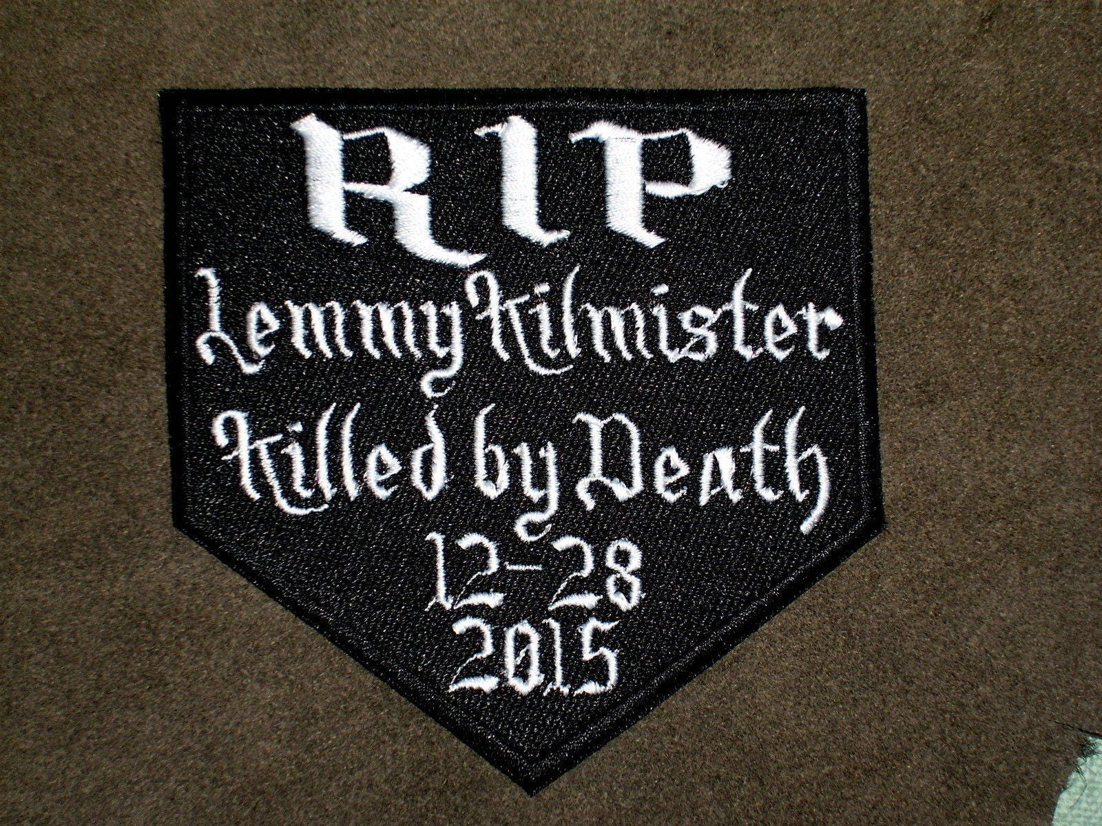 RIP Lemmy Kilmister (of Motorhead) Biker Vest Embroidered Patch, New ...