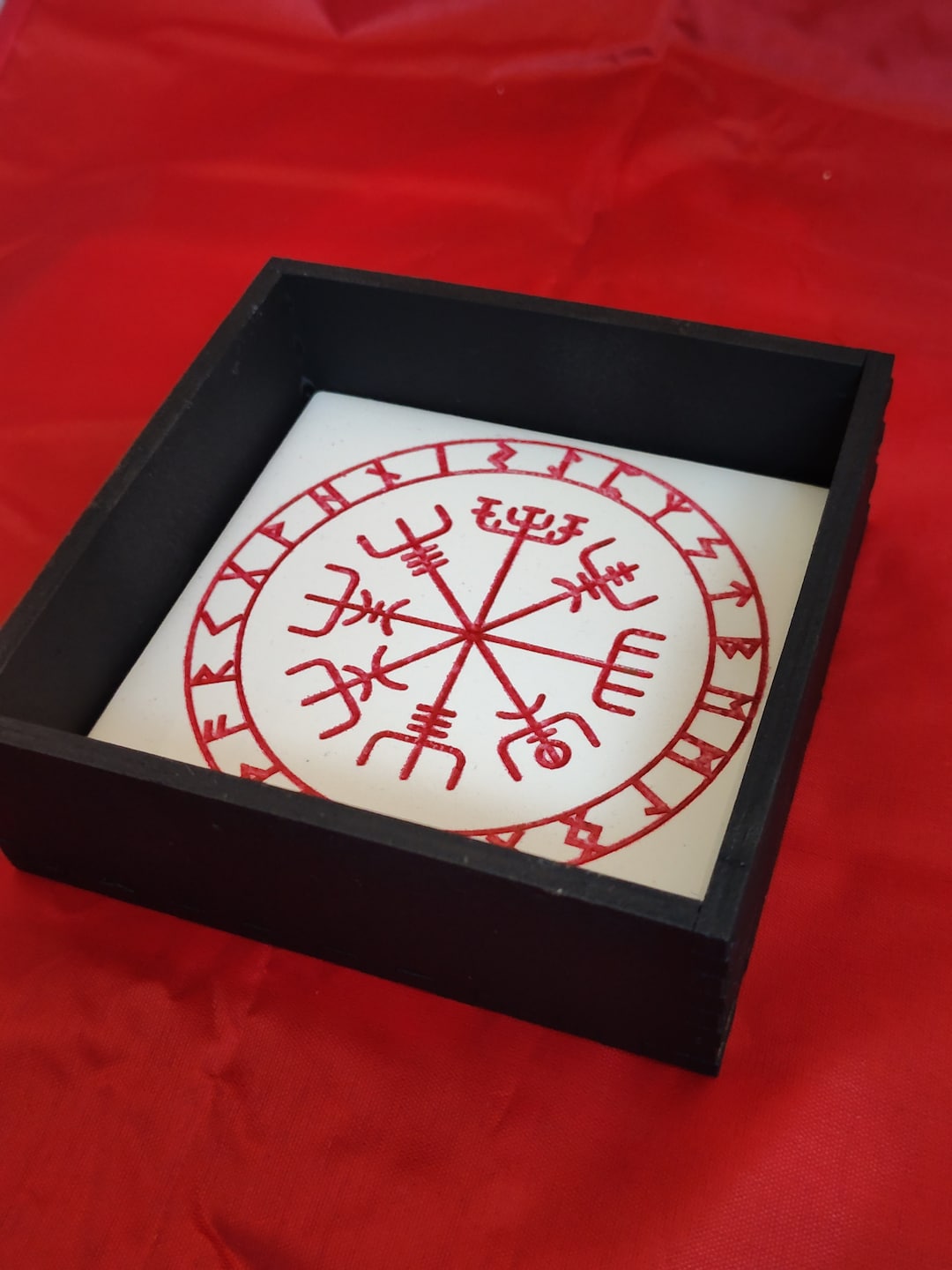 Engraved Ceramic Tile Dice Tray for RPG, DND Type Games or EDC Catch ...