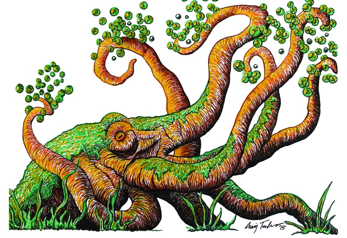 Octotree (octopus Tree) Art, Digital Download - Etsy