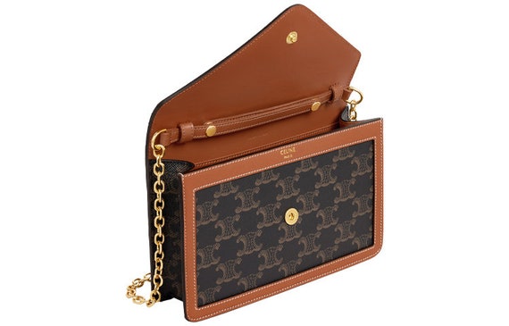 CELINE Triomphe Arc Metal Logo Classic presold full p… - Gem