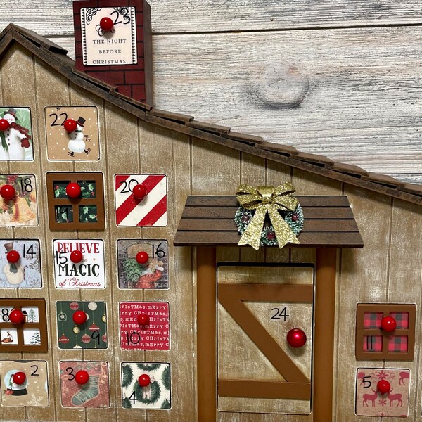 Advent Calendar Wood - Etsy