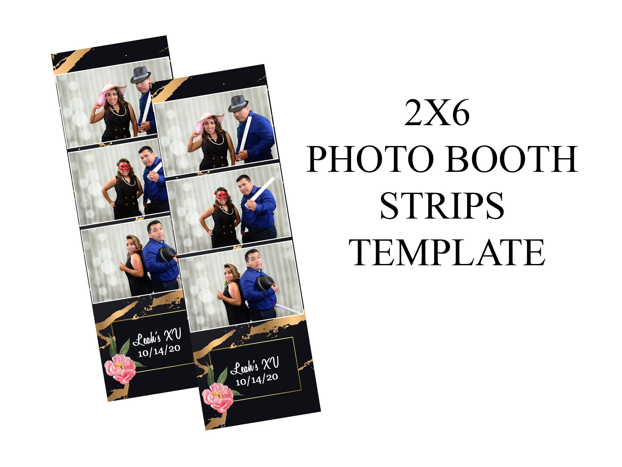 Photo Booth Template, Strips Photo Booth Template, Birthday Photo Booth ...