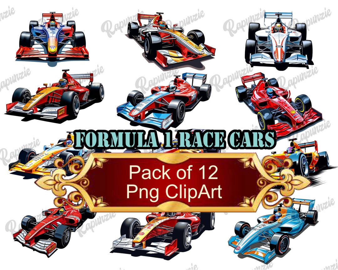 Formula 1 Race Car Clipart Png Sublimation Design, Race Car Colors ...