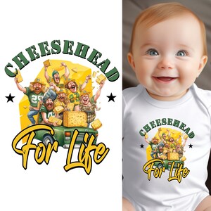Baby Bodysuit - Cheesehead for Life Packers Baby Clothes for Infants - Etsy