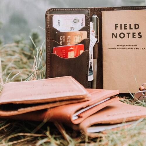 Leather Journal Cover for Field Notes Notebook Pocket Size | Etsy