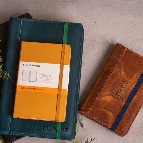 Personalized Leather Journal Cover Personalized Notebook - Etsy
