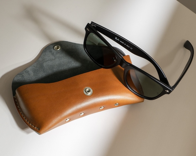 Custom Glasses Case, Real Leather Handmade Sunglasses Holder ...