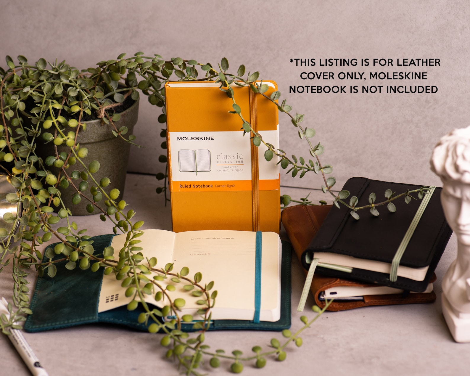 Personalized Leather Journal Cover Personalized Notebook - Etsy