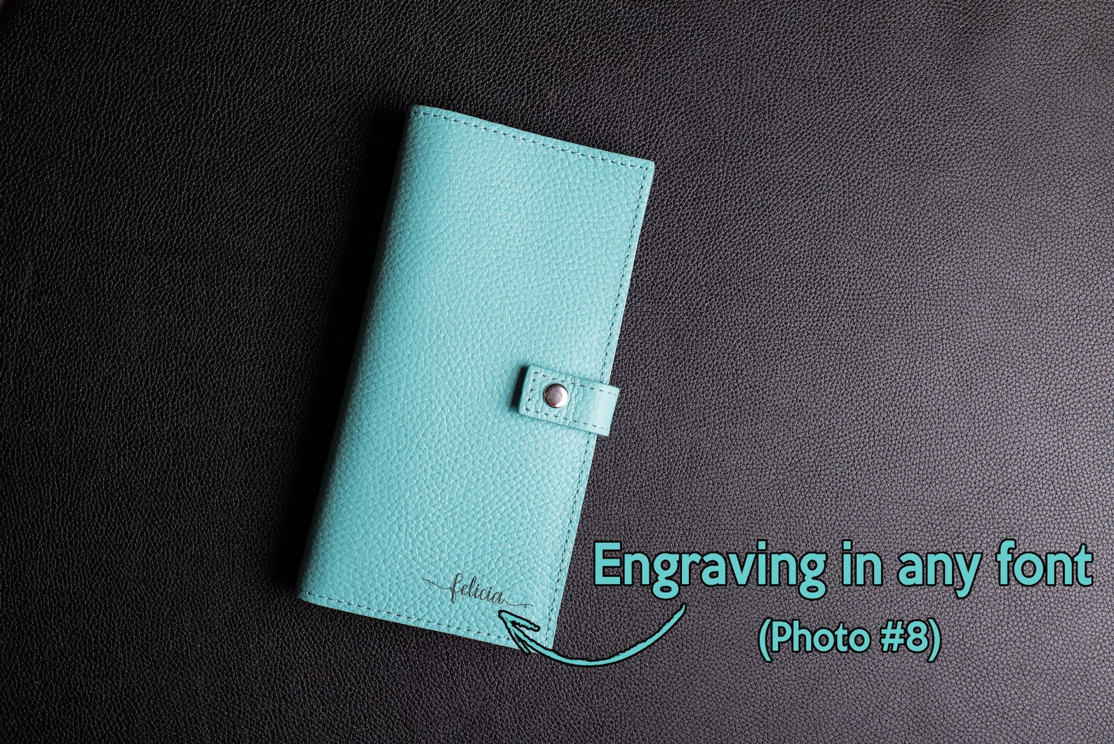 Personalized Travel Wallet Leather Organizer Light Blue - Etsy