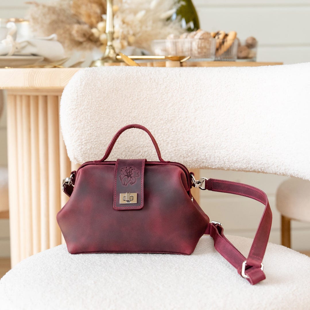 Leather Doctor Bag, Modern Lady Bag, Leather Crafted Doctor Style ...