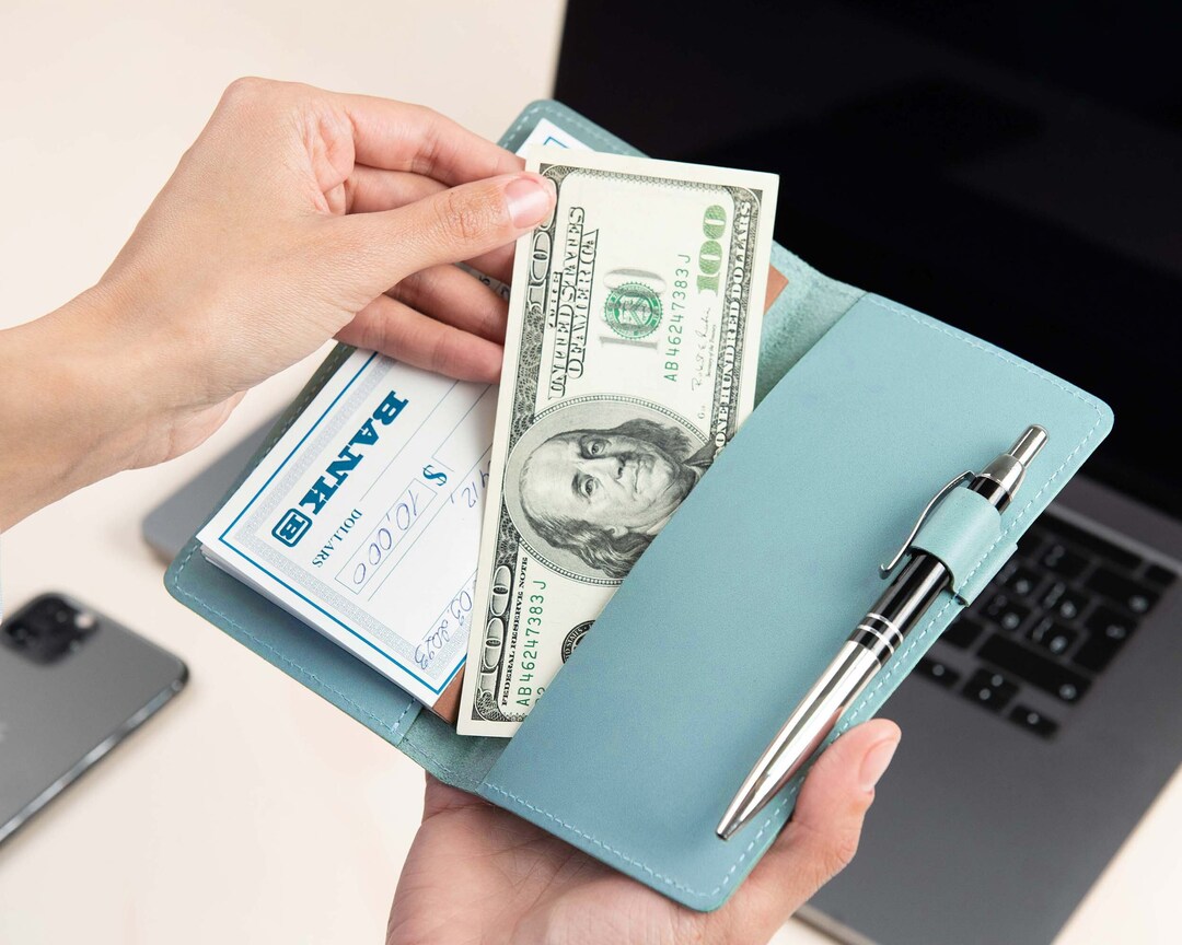 Leather Checkbook Cover, Engraved Checkbook Cover, Personalized ...