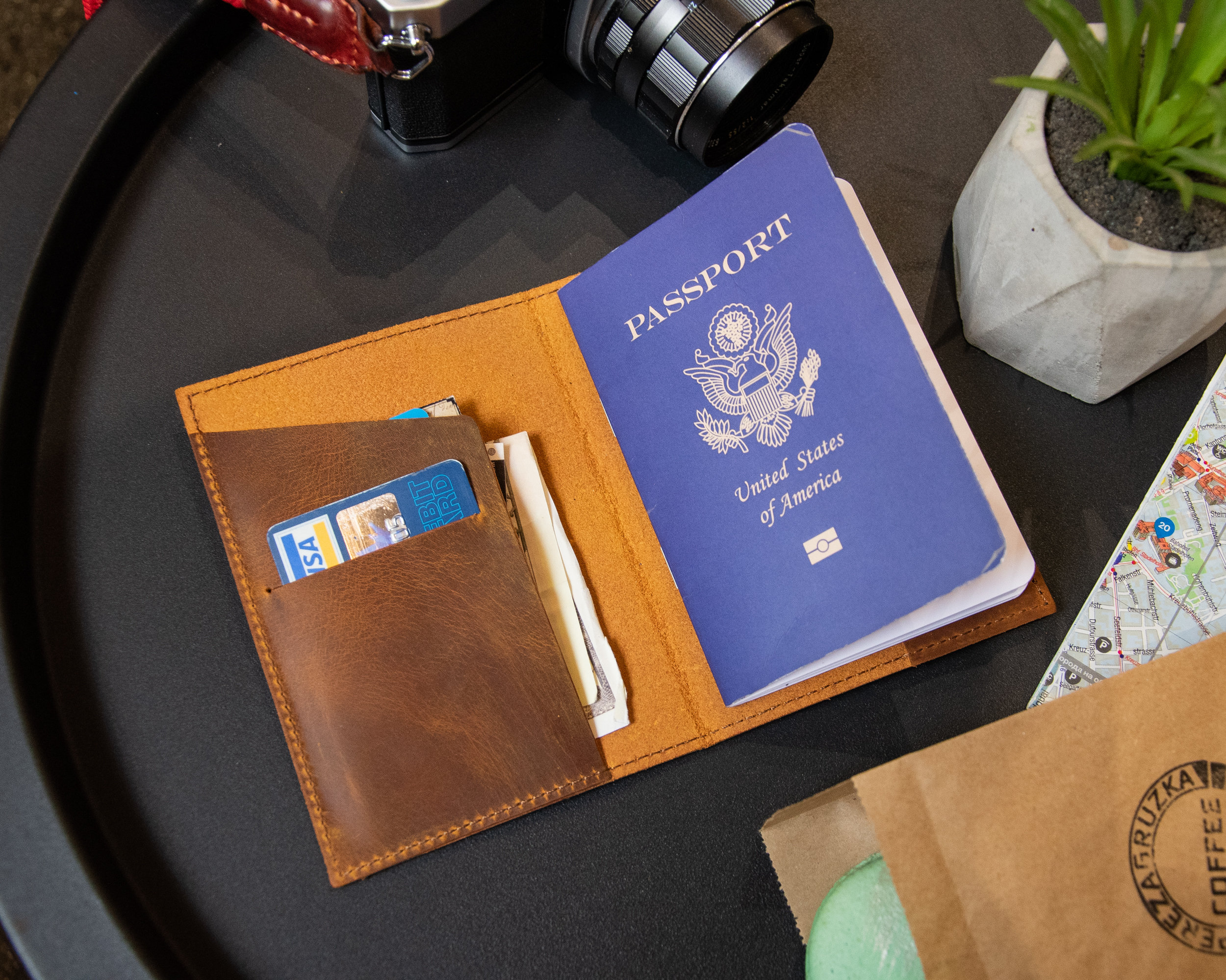 Personalized Passport Holder Leather Passport Cover Travel | Etsy