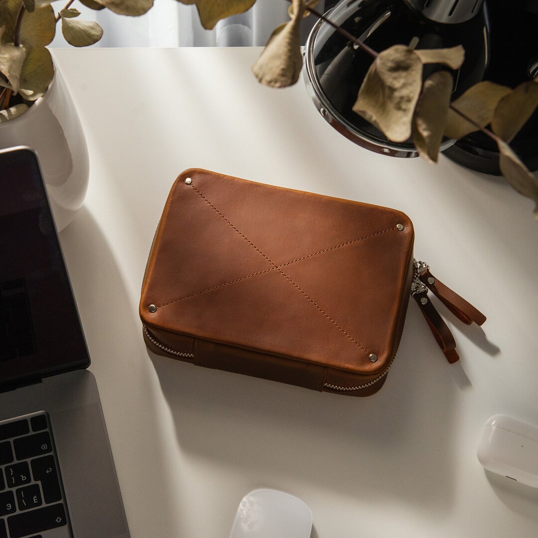 Personalized Leather Organizer Tech, Graduation Gifts, College ...