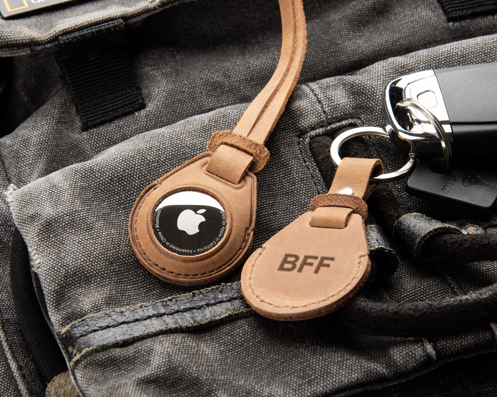 Personalized Leather AirTag Holder, Engraved Custom AirTag Case - Etsy ...